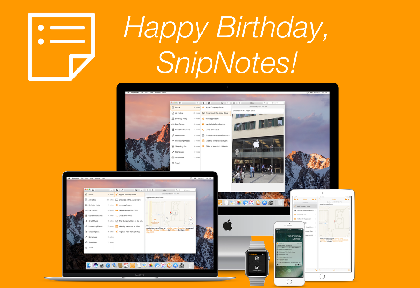 Happy Birthday, SnipNotes! – SnipNotes